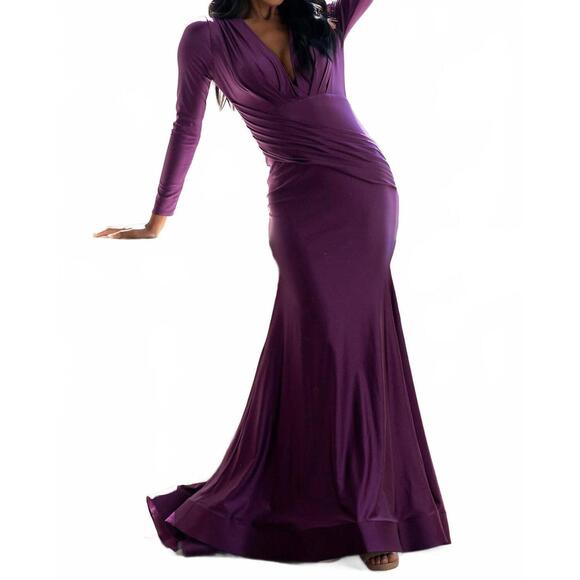 Amelia Couture | Dresses | New Amelia Couture Alyssa Gown In Plum ...